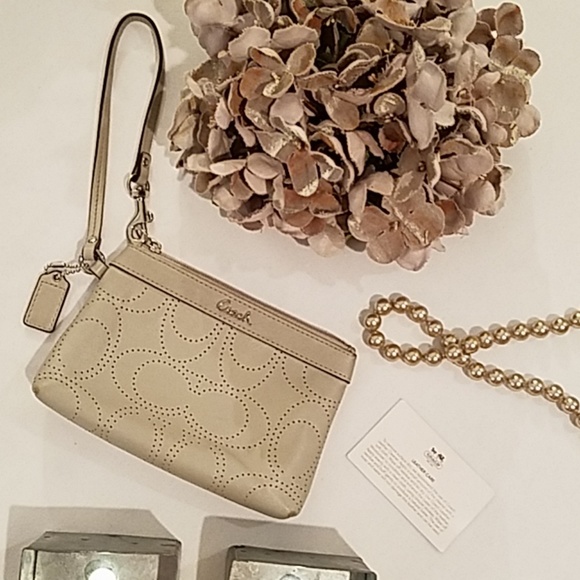 Coach | Bags | Coach Grey Leather Wrislet Care Card | Poshmark